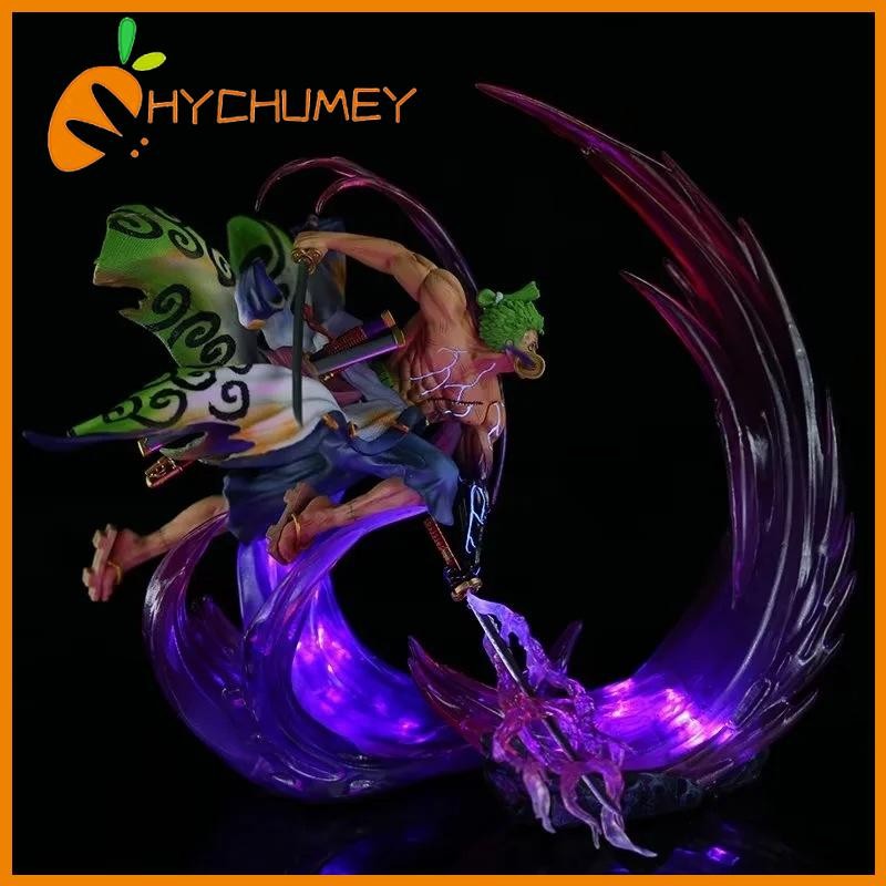 One Piece Eye-catching Zoro Glowing Statue Pvc Model Boxed Perfect ...