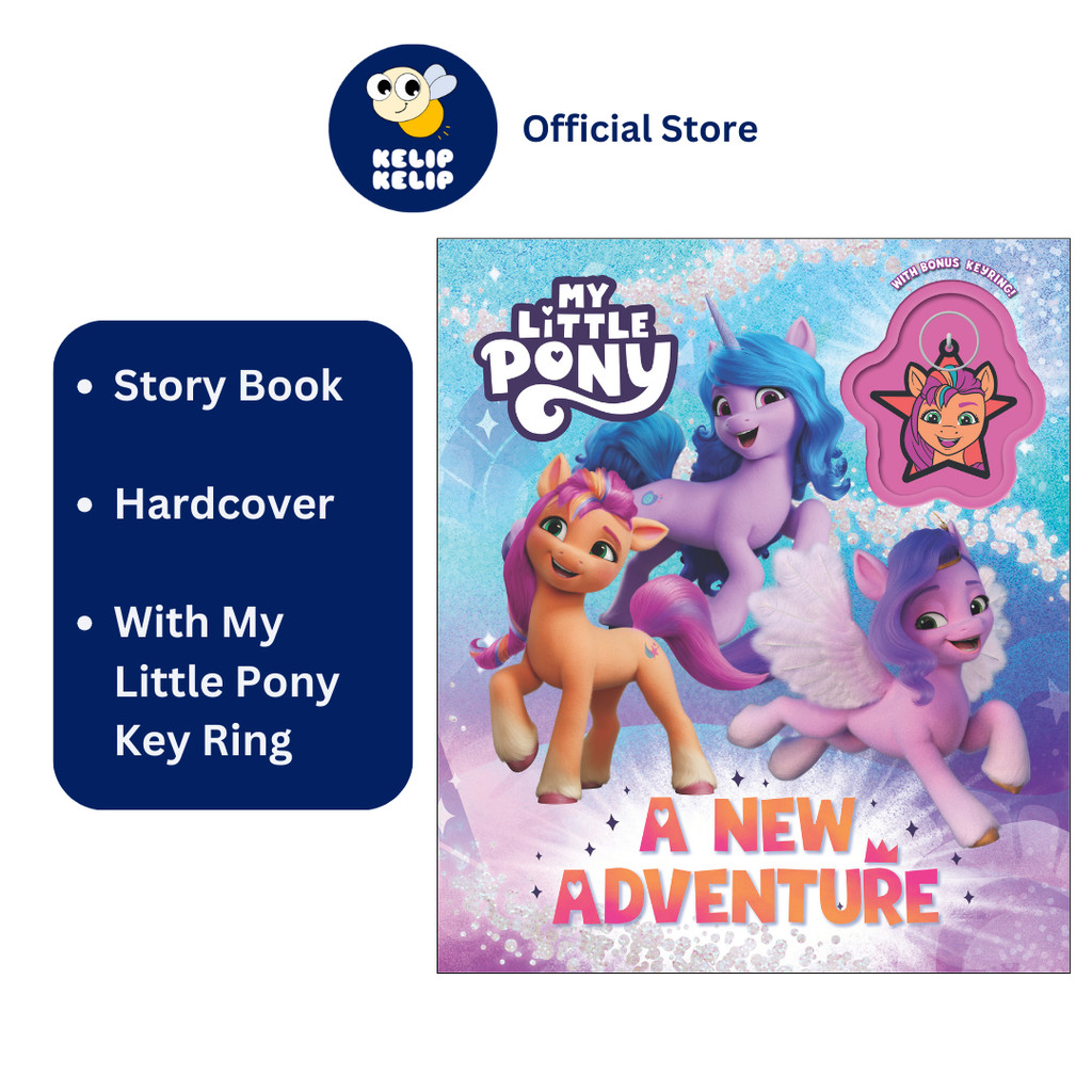 My Little Pony A New Adventure Story Book For Kids To Read With Bag Tag ...