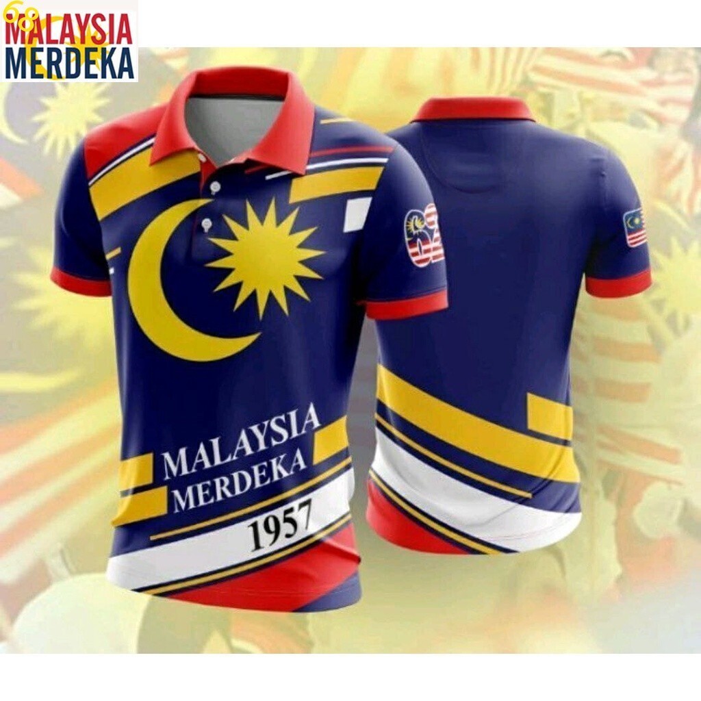 [Merdeka 68] Baju Merdeka Budak Lelaki Baju Bendera Dewasa Kanak ...