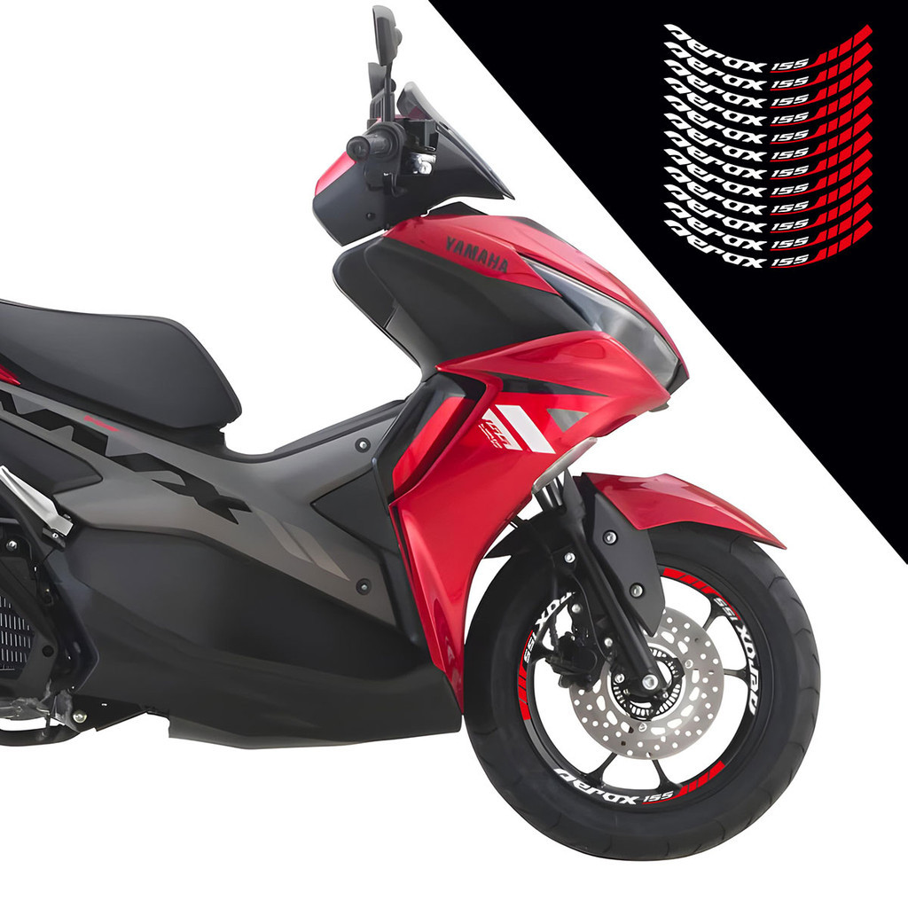 YAMAHA MIO AEROX 155 V2 Reflector Motorcycle Wheel Hub Rim Vinyl Mags ...
