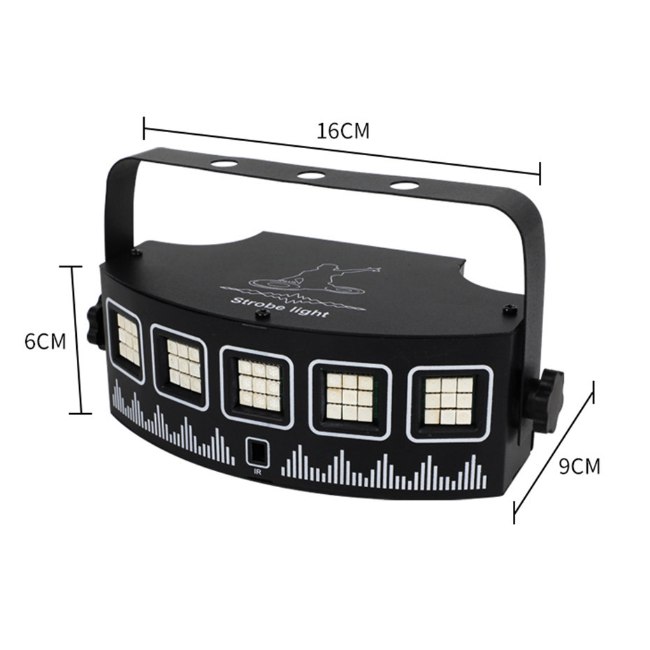 LED RGB Disco DJ Strobe Light Party Holiday Christmas Music Club Bar ...