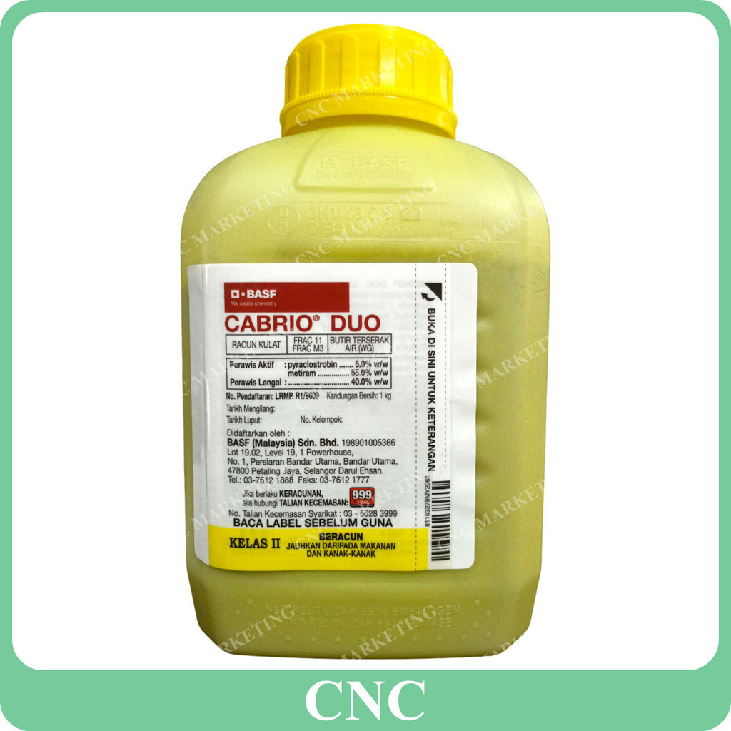 1KG Cabrio Duo BASF Pyraclostrobin 5% Metiram 55% Fungicide Racun Kulat ...