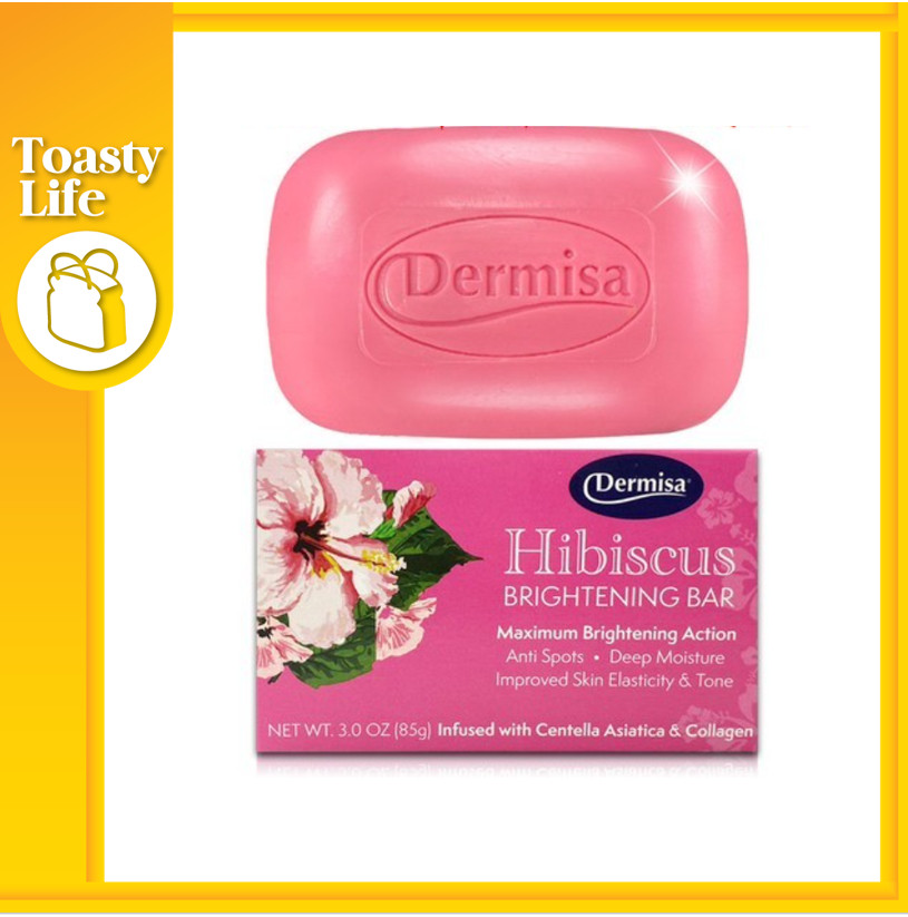 [ DERMISA ] Hibiscus Brightening Bar Soap 扶桑花光透亮淡斑皂 85g | Shopee Malaysia