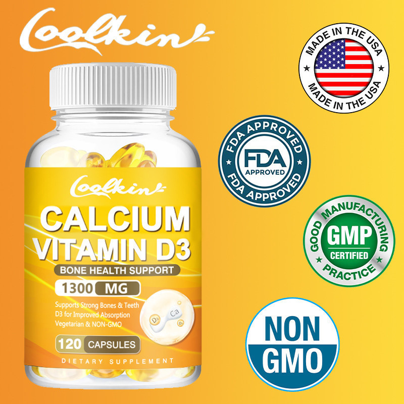 Calcium plus vitamin D3 capsules - Strengthen bones and teeth and boost ...