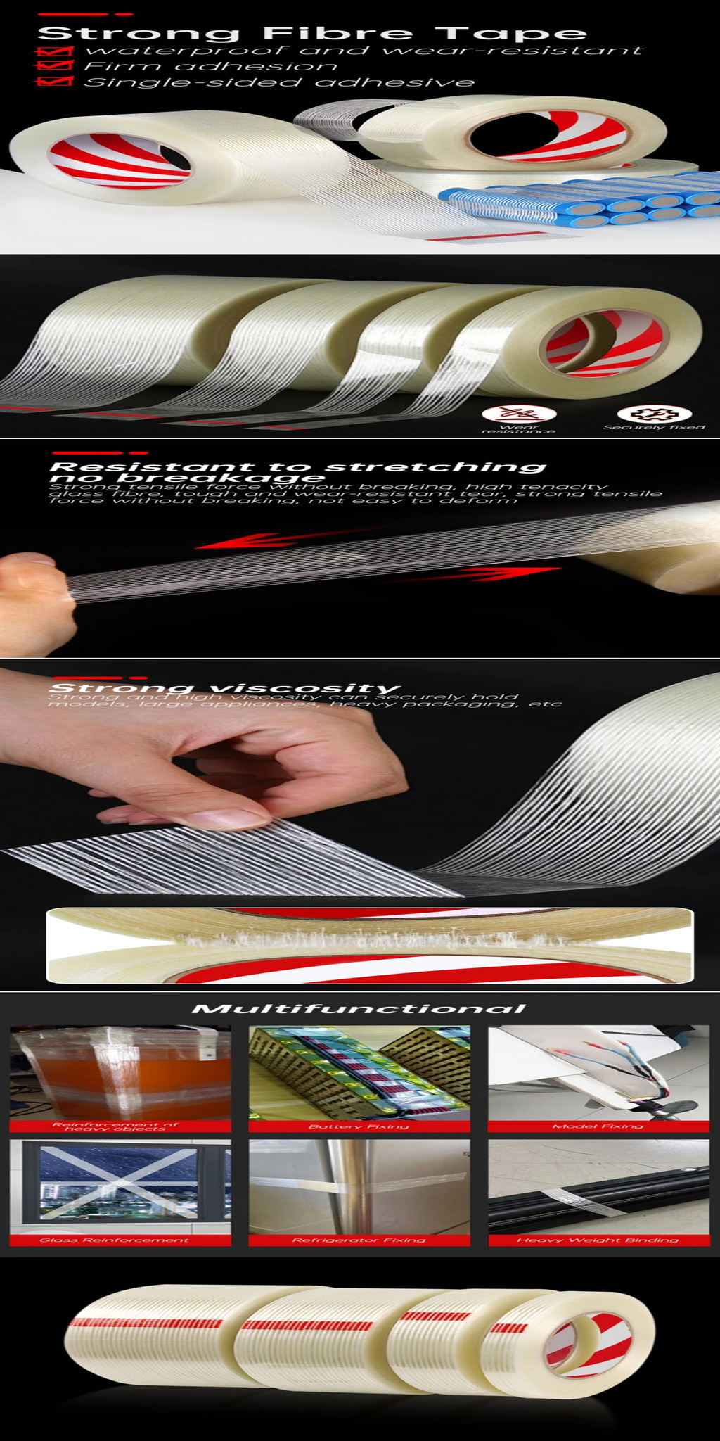 Upgraded Striped Fiber Tape Lithium Battery Pack Insulation Wrap ...
