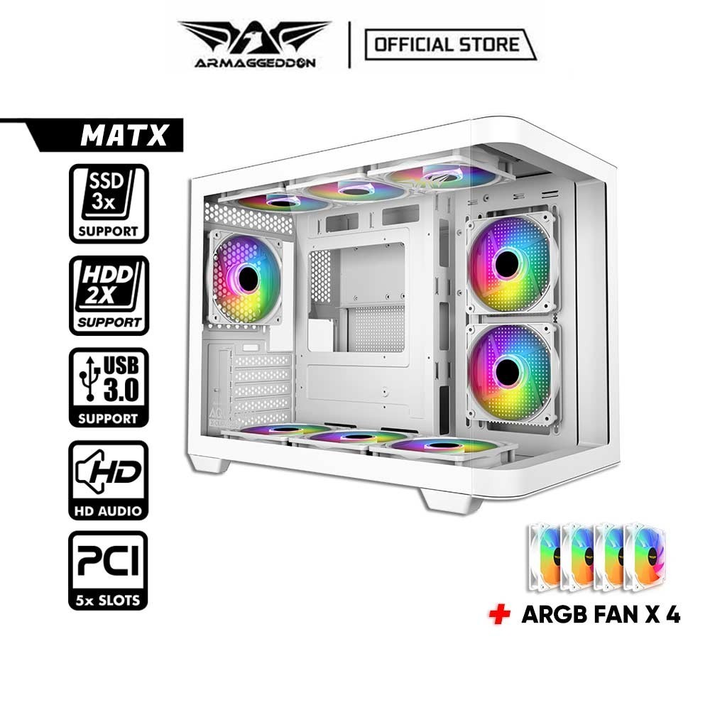 Armaggeddon AQUARON X CURVE Fish Tank Design Gaming PC Case with Dual ...