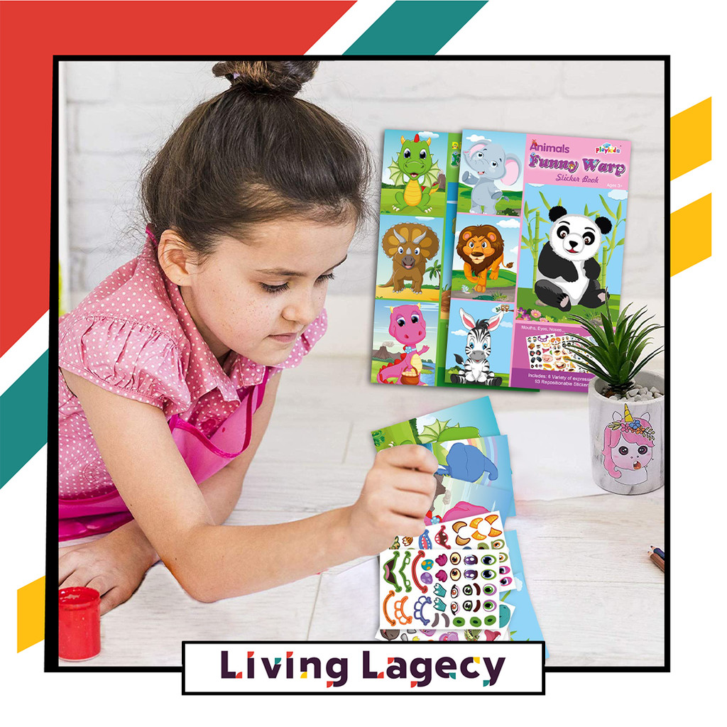 LIVING LAGECY Changing Sticker Dress Up Sticker Quiet Book DIY Dress Up ...