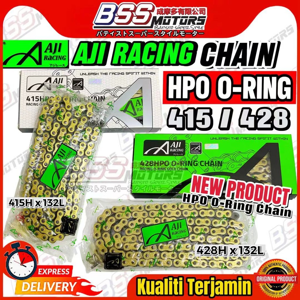 AJI Racing Rantai Motor ORIGINAL 415H / 428H HPO O-Ring Chain Gold ...