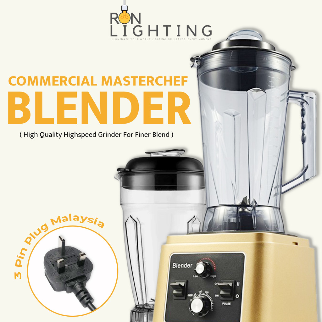 Commercial Highspeed Blender 2800W MASTERCHEF Heavy Duty Kitchen ...