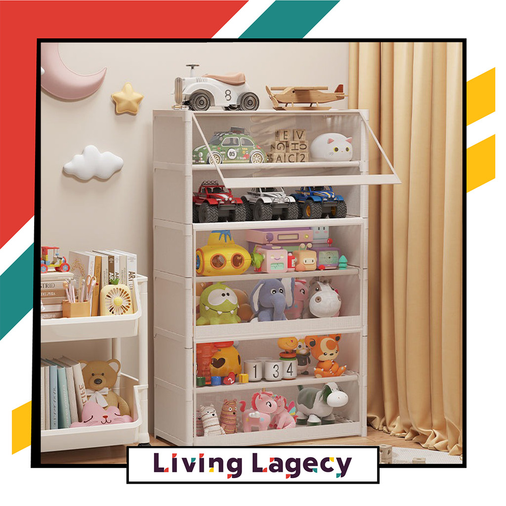 LIVING LAGECY Shoe Cabinet With Transparent Display Rack Multi-Layer ...