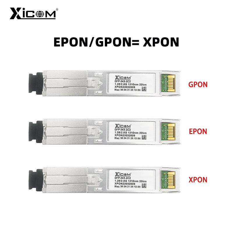 1.25G/2.5G XPON Stick SFP ONU With MAC SC Connector 1310nm/1490nm DDM ...