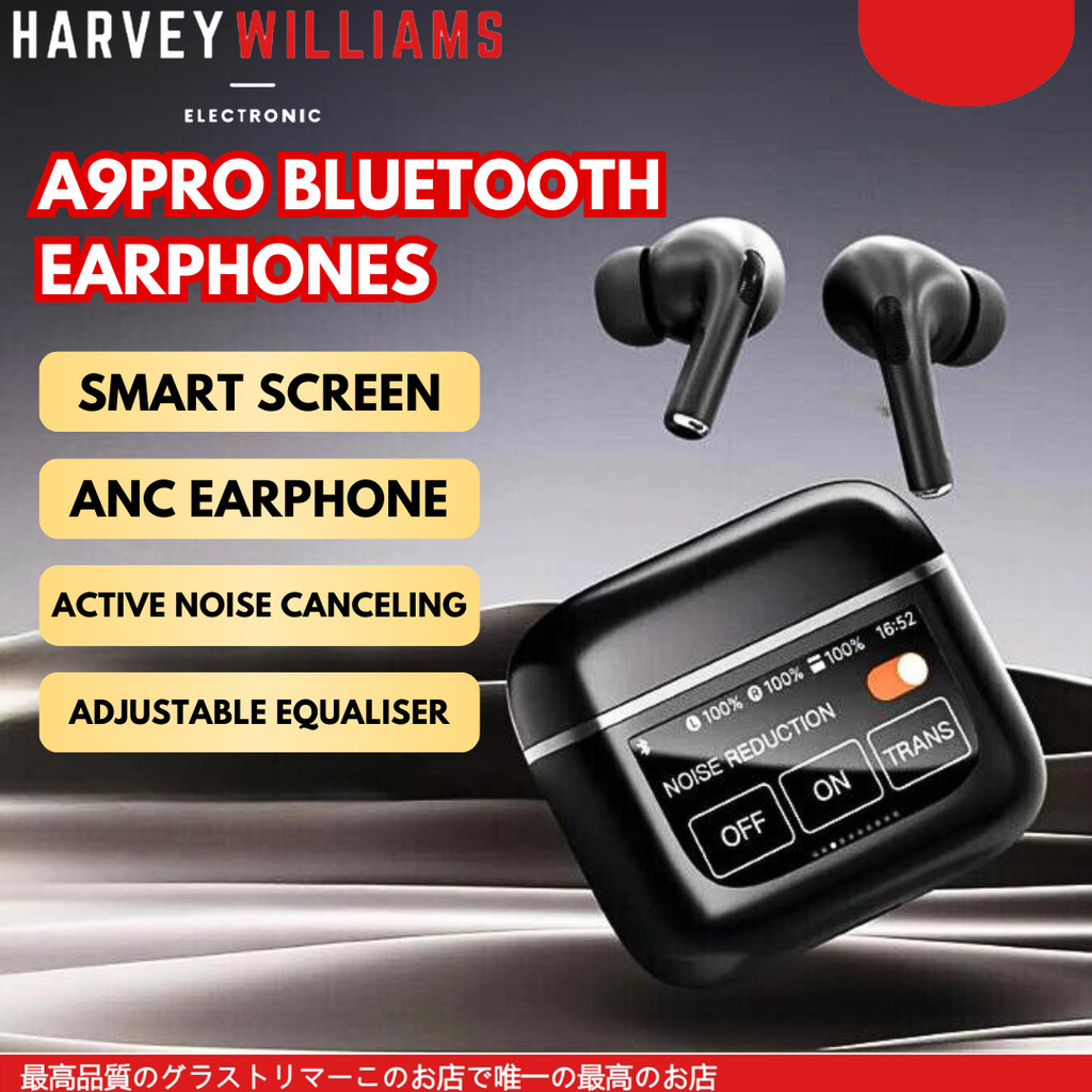 A9 Pro TWS Screen V8 pro Wireless Bluetooth Earphones Supper Bass Smart ...