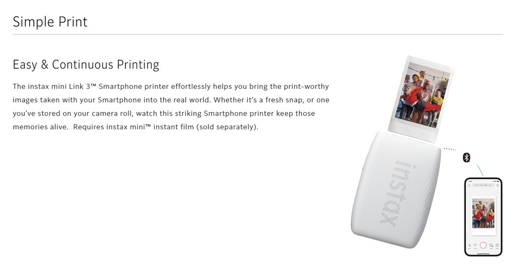 Fujifilm Instax Mini Link 3 / Mini Link3 Smart Phone Printer | Shopee ...