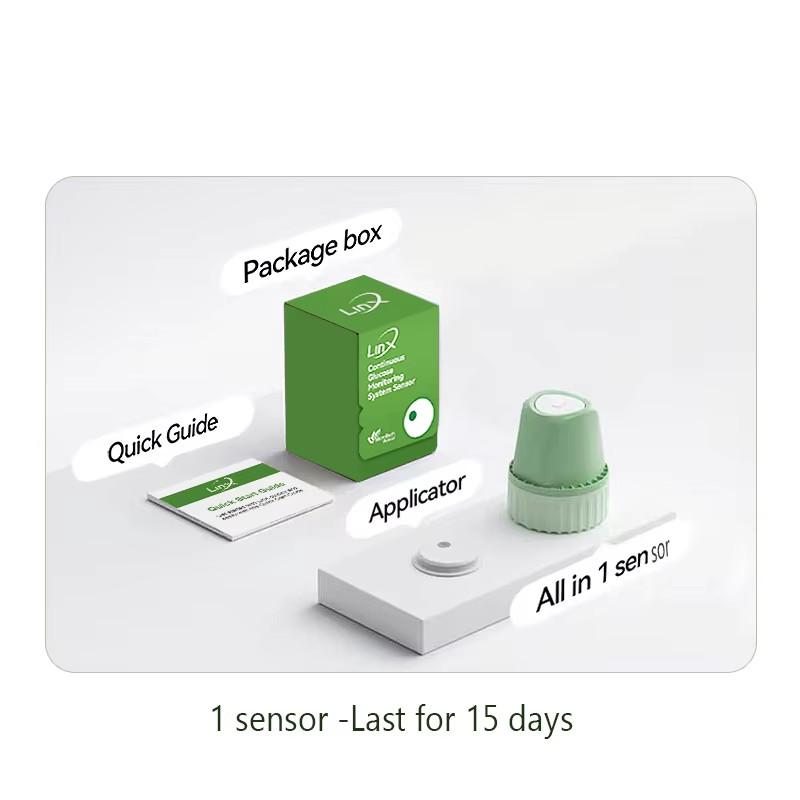 LinX Dynamic Blood Glucometer CGM Sensor Wearable Continuous Blood ...