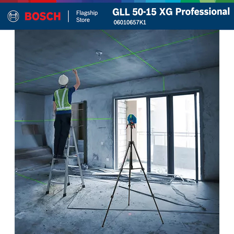 BOSCH GLL 50-15 XG Professional Line Laser Kit Set - 06010657K1 ...