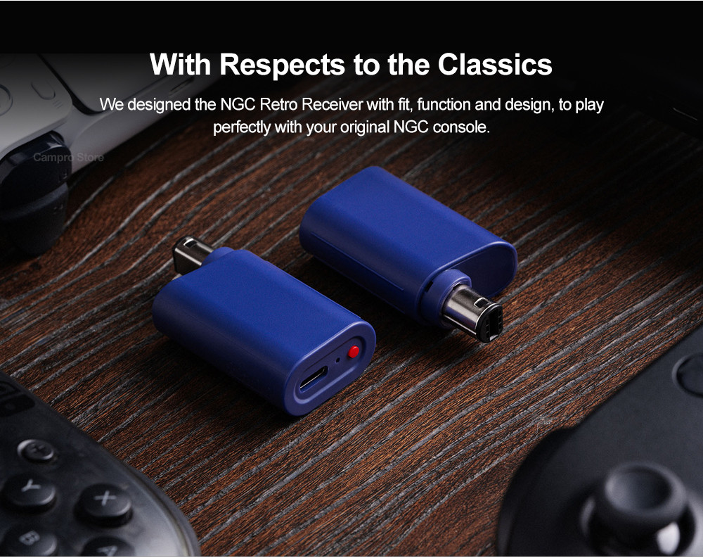 8Bitdo Bluetooth NGC Retro Receiver for NGC, Wii ,PC Windows 10 11 ...