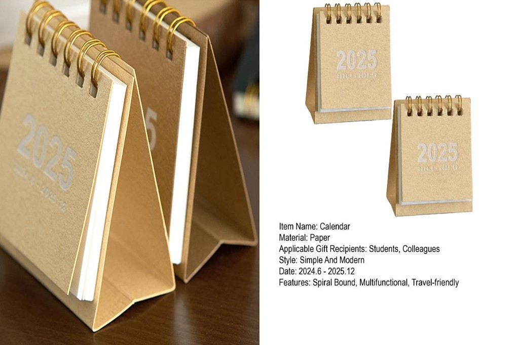 Small Desk Calendar 2025 2024-2025 Desk Calendar 2024-2025 Mini Desk ...