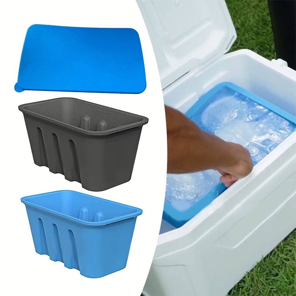 Extra Large Ice Block for Cold Plunge Tub Ice Bath Foldable Ice Cubes ...