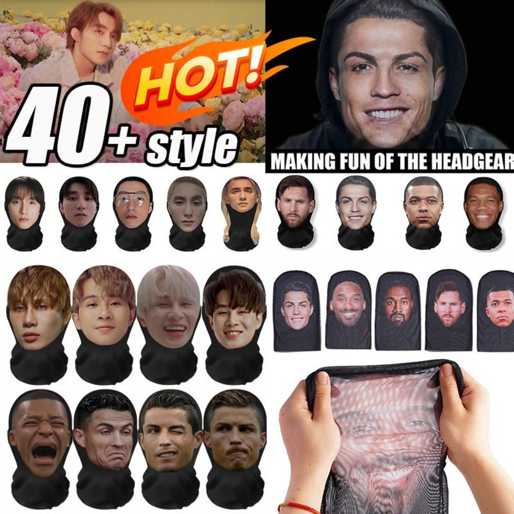 3D Face Mask Balaclava 2025 Halloween Horror Ghost Funny Creative ...