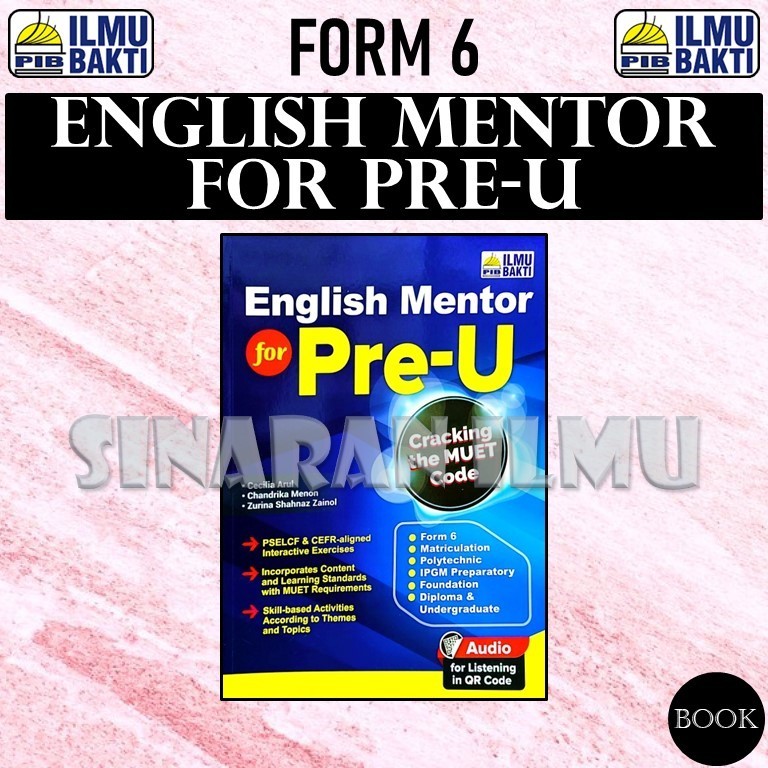 (SI)ENGLISH MENTOR FOR PRE-U CRACKING THE MUET CODE BUKU STPM - 2024 ...
