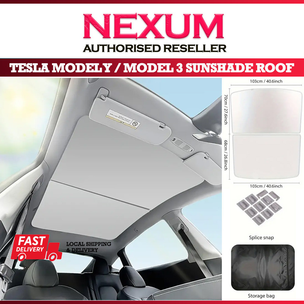 Tesla Model 3 highland / Model Y Nano ice silk Tesla Sunshade Roof ...