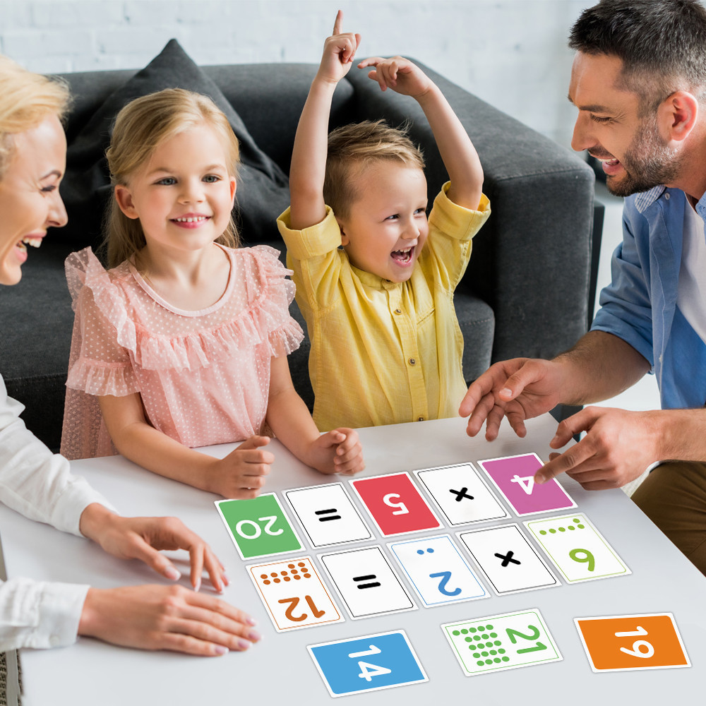 50 Cards Math Games Cards for Kids,Large 0-25 Math Cards,Early Addition ...