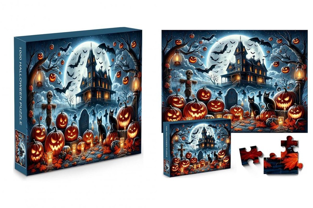 Halloween Pumpkin Puzzle Spooky Halloween Puzzle Spooky Halloween ...