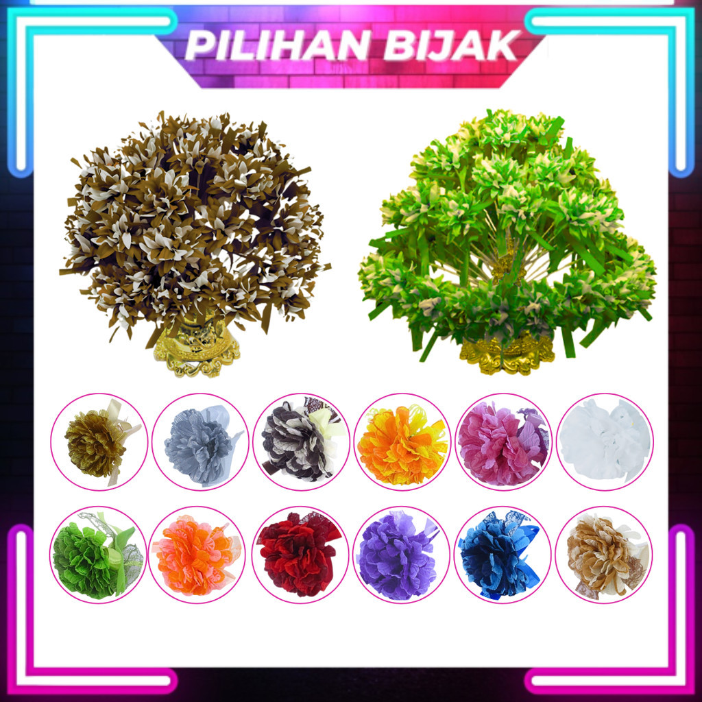 50pcs Bunga Telur Peony Ros Bunga Telor Murah Bunga Pahar Kahwin ...
