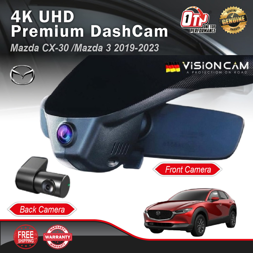 OTPerformance DashCam 4K UHD Premium Vision Camera Mazda CX-30 Mazda 3 2019 2023 CX30 Car ...