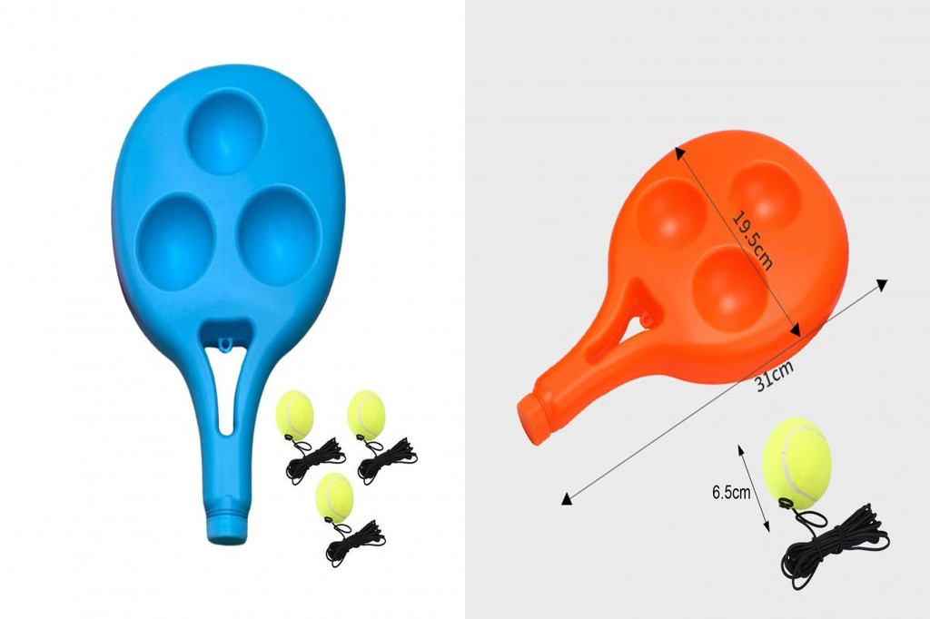 Tennis Practice Tool Tennis Swing Trainer Portable Tennis Trainer Rebound Ball for Solo Training ...