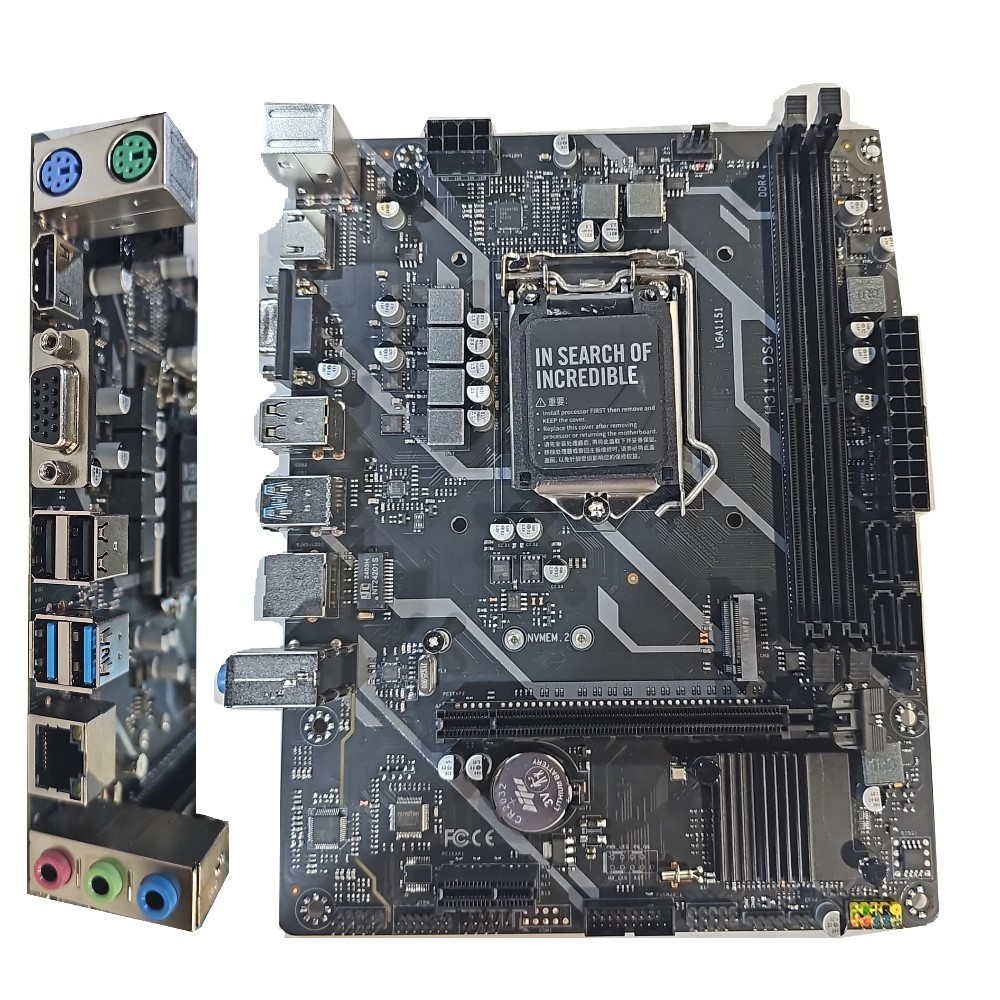 Castle IT Intel H311-DS4 H110M 6th 7th 8th 9th Gen Core i3 i5 i7 Intel LGA1151 Motherboard DDR4 ...