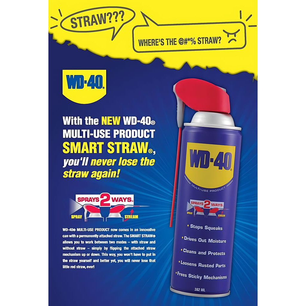 WD-40 Multi-Use Product Multi-Purpose Lubricant 70ml 100ml 191ml 277ml ...