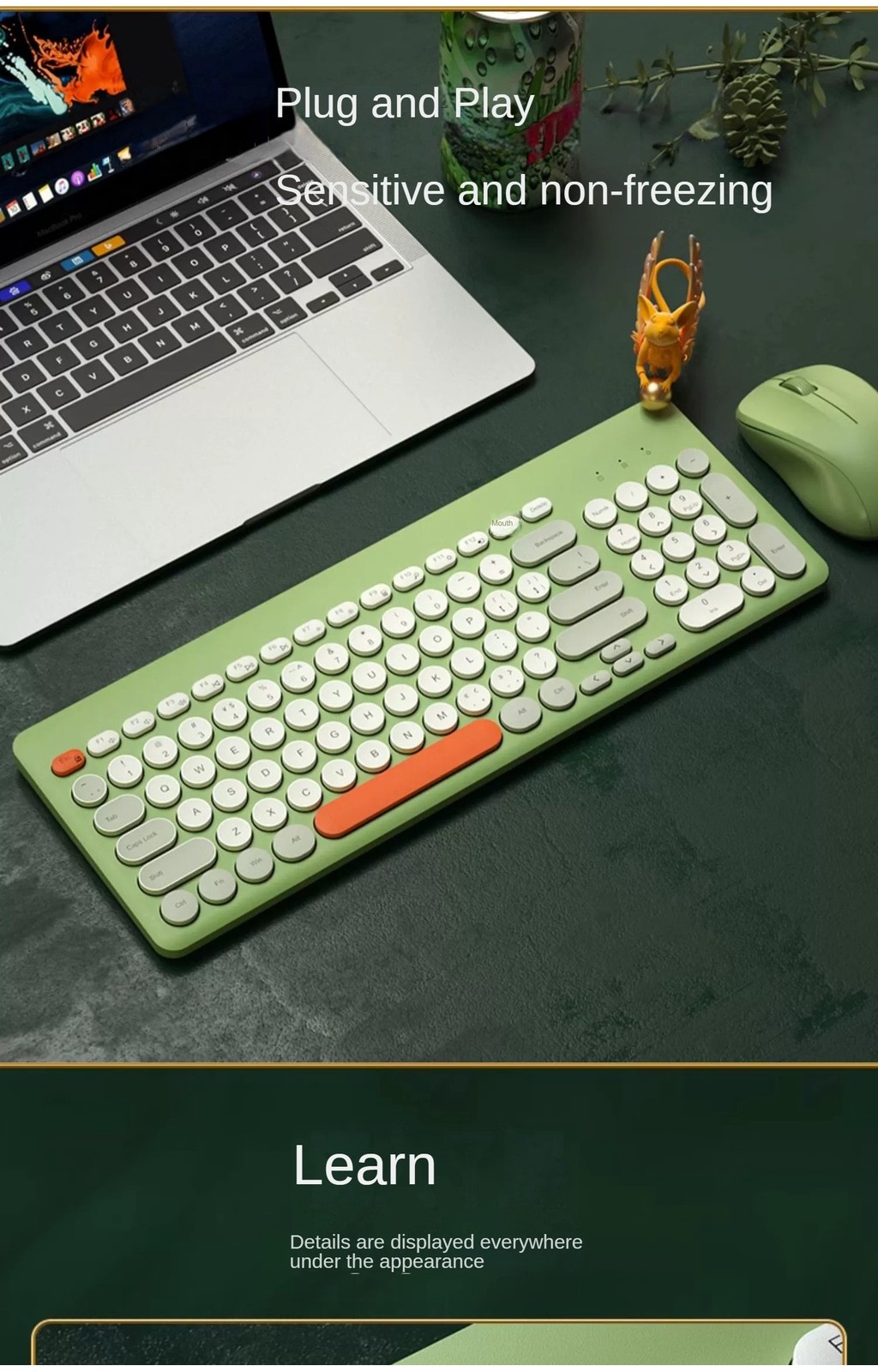 BOW Hangshi laptop external wireless keyboard mouse set desktop office ...