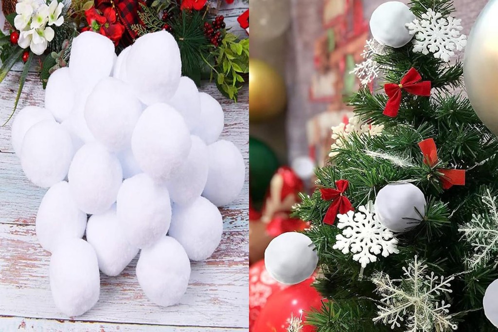Safe Polypropylene Snowballs Artificial Snowball Fight Set 50 Pack ...