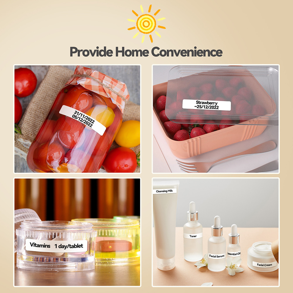 Pristar Thermal Label Printer P15 Bluetooth Label Sticker Printer Label ...