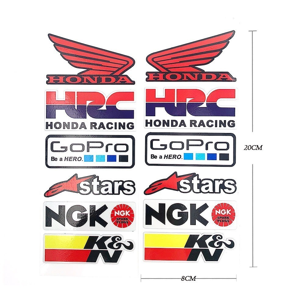 HONDA CRF Wheel Stickers Motorcycle Front 21"Rear 18" Hub Rim Mags ...