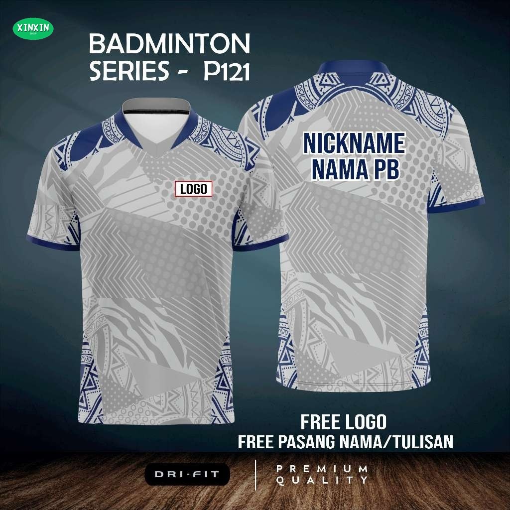 XINXIN JERSEY KAOS BADMINTON BULUTANGKIS P121 - BISA CUSTOM NAMA DAN ...