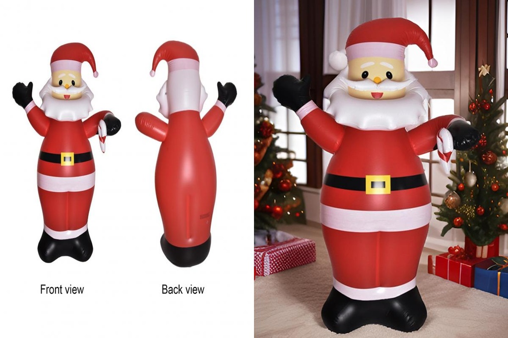 /LO/ Festive Centerpiece Inflatable Santa Inflatable Santa Claus ...