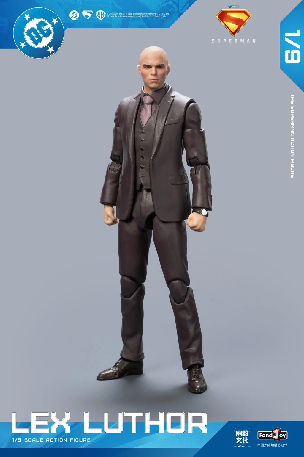 2025 Fondjoy New Superman 1/9 Action Figure DC Movie Version Gunn New ...