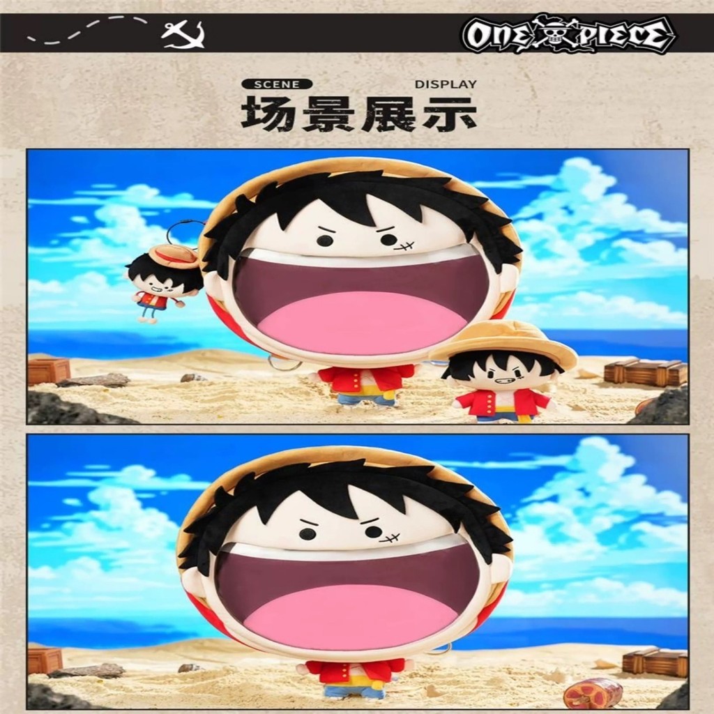 [Ready Stock] One Piece Luffy Pain Bag Fun Straw Hat Luffy Doll ...