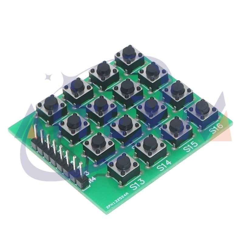 8 Pins 4x4 44 Matrix 16 Keys Button Keypad Keyboard Breadboard Module Mcu For Arduino Diy Kit