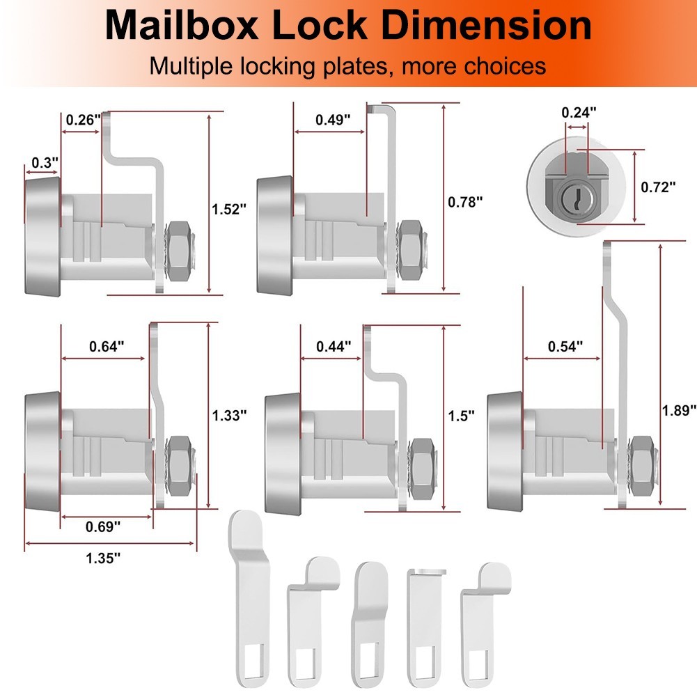 【EAGLE HOT】Mailbox Lock Replacement Kit for L-1172C Mailbox Key Lock ...