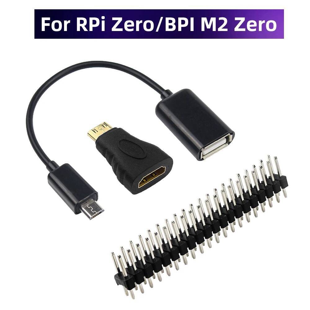 3 in 1 Raspberry Pi Zero Adapter Kit + Micro USB Cable+ Mini HDMI ...