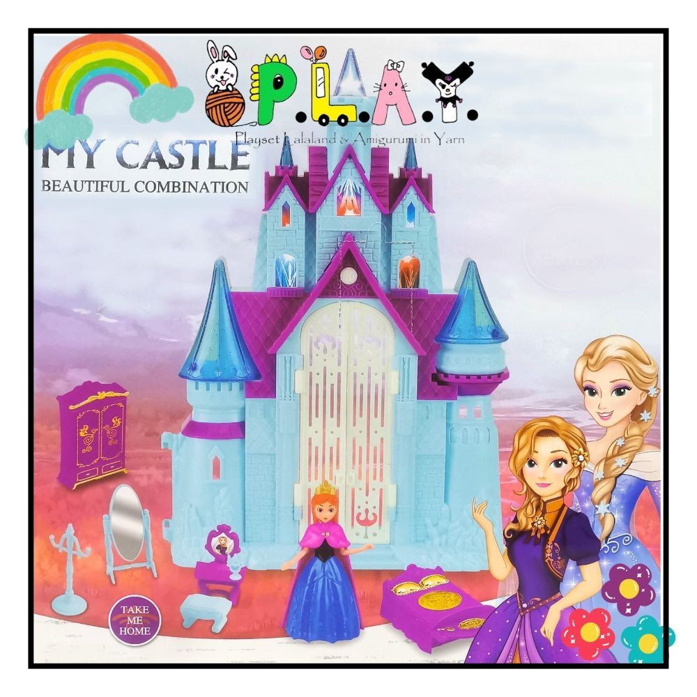 PLAY Frozen Dream Castle Princess Dream Castle Kid Pretend Play ...