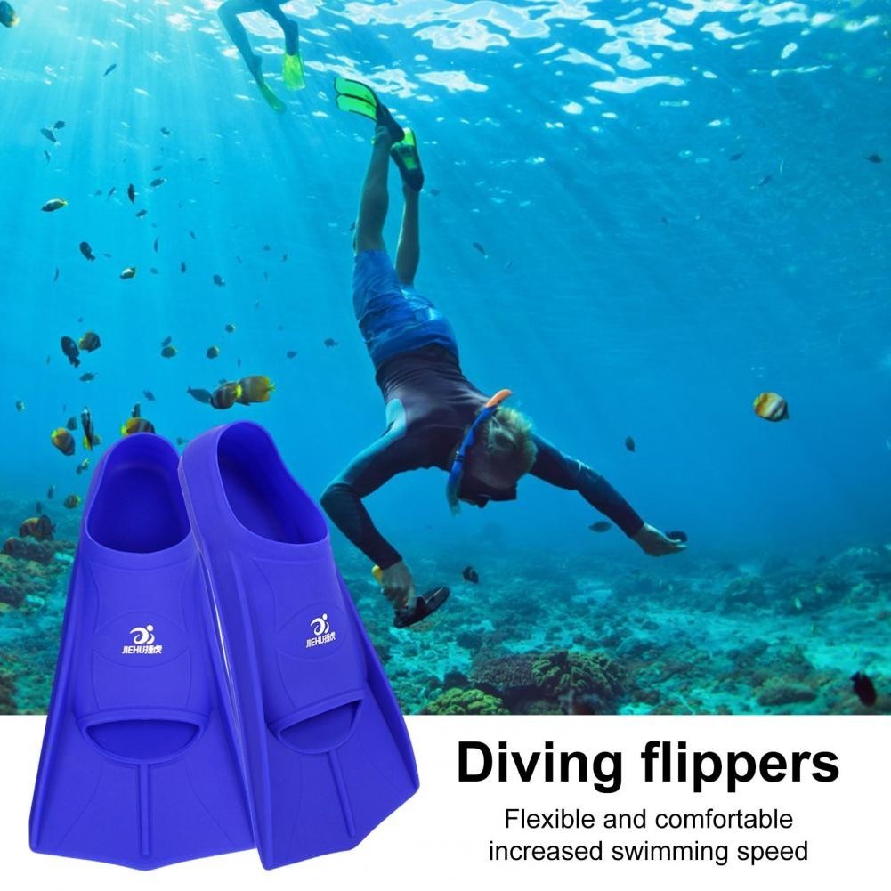 Swim Training Fins Silicone Professional Scuba Diving Fins Short Men ...