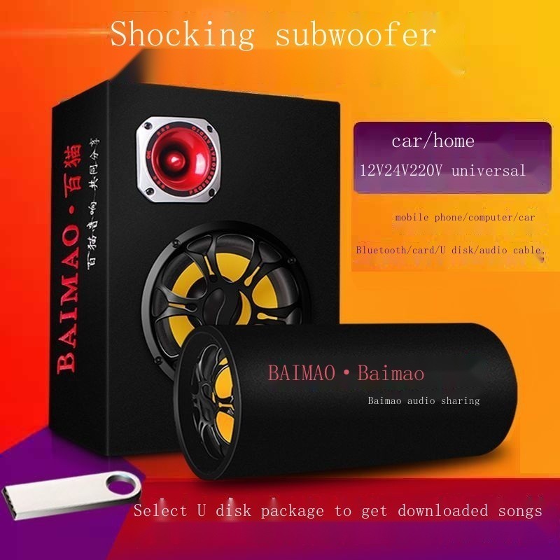 Car Subwoofer 12v24v Subwoofer Car Modified High-power Special Speaker ...