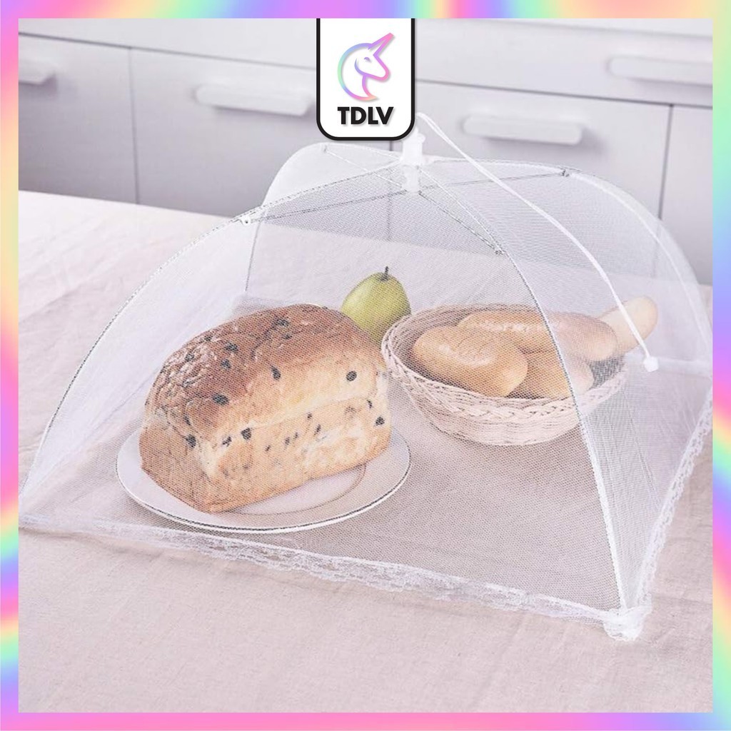 TDLV Food Covers Mesh Foldable Kitchen Anti Fly Mosquito Tent Dome Net Umbrella Picnic Protect ...
