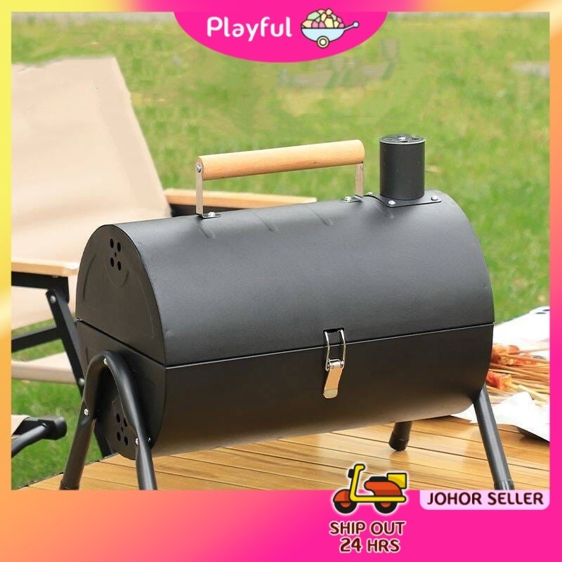 【PLAYFUL】Portable BBQ Grill Set Outdoor Camping BBQ Outdoor Heavy Duty ...