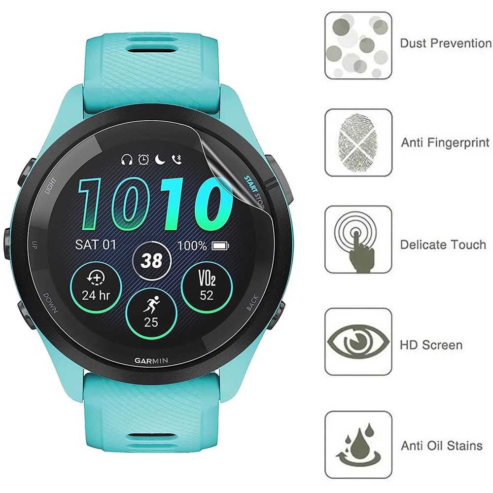 3pc TPU Hydrogel Film For Garmin Forerunner 965 265 265S Screen ...