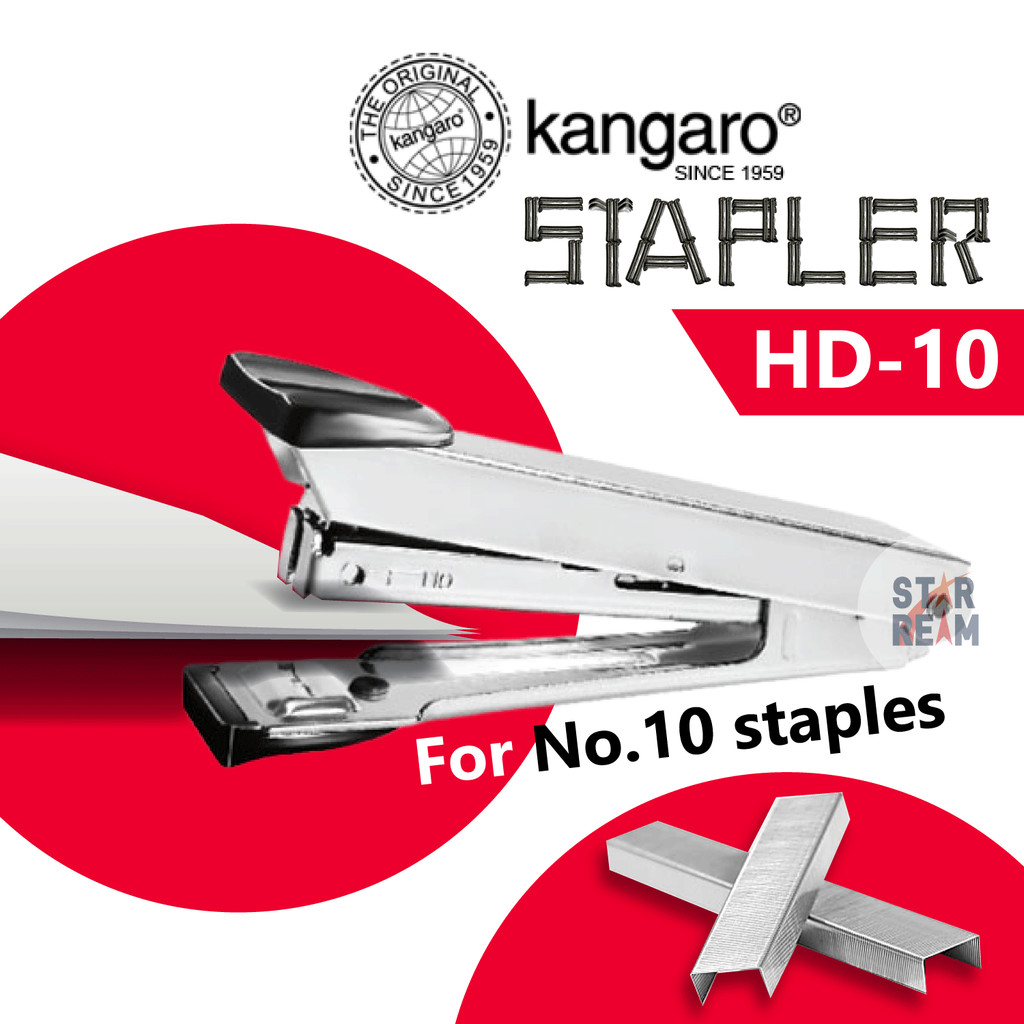 Kangaro Stapler (HD-10)/ Pengokot/ Pengepit Kertas| Office, School ...